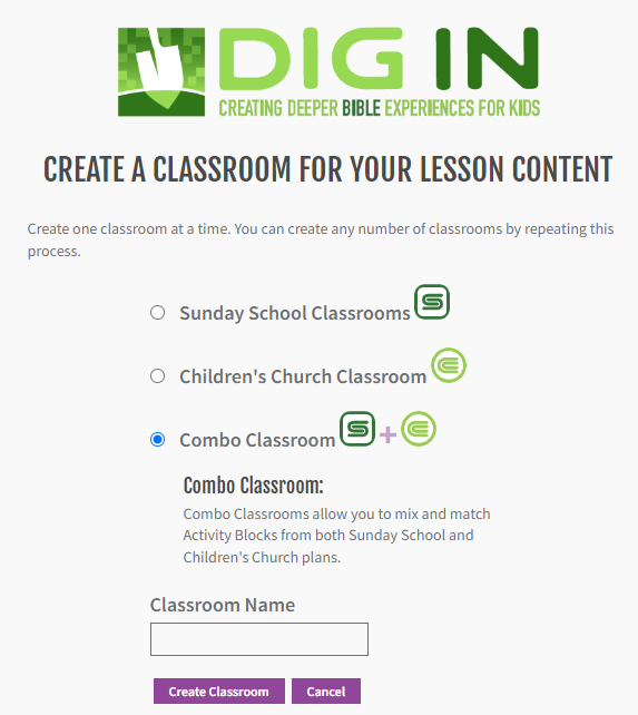 Changing from Sunday School to a Children's Church or Combo Plan – DIG IN